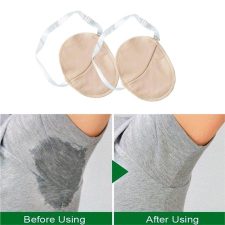 1 Pair Underarm Sweat Shield Pad Washable Armpit Sweat Absorbing Guards ...