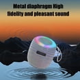 Bluetooth Speaker,Bluetooth 5.0 Solid Connections,With Lights ...