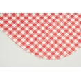 x 72" Heavy Duty Vinyl Checkered Tablecloth Red & White Check Picnic ...