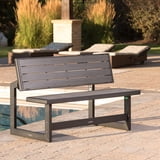 Lifetime Outdoor Durable Polystyrene Convertible Bench, Plastic Patio ...
