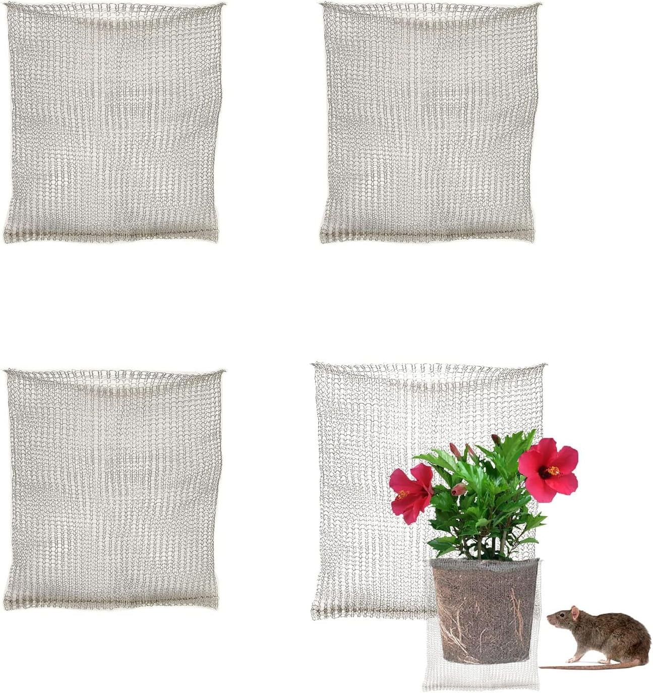 Trianu 1 Gallon Root Guard Baskets Gopher Baskets, 4 Pack Underground ...