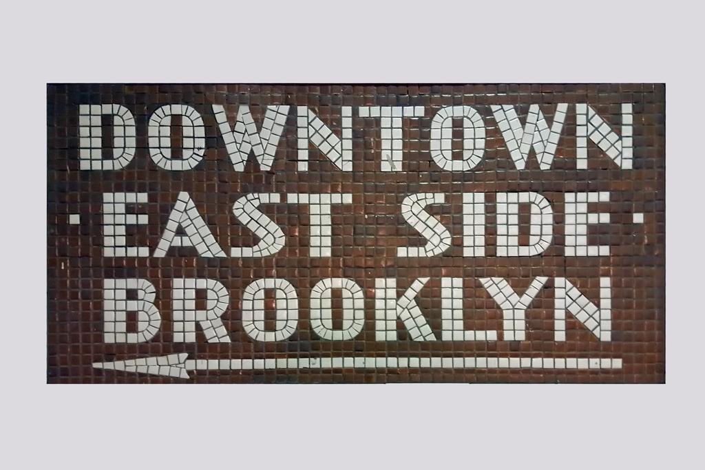 New York City Subway Mosaic Sign Downtown East Side Brooklyn Cool Wall ...