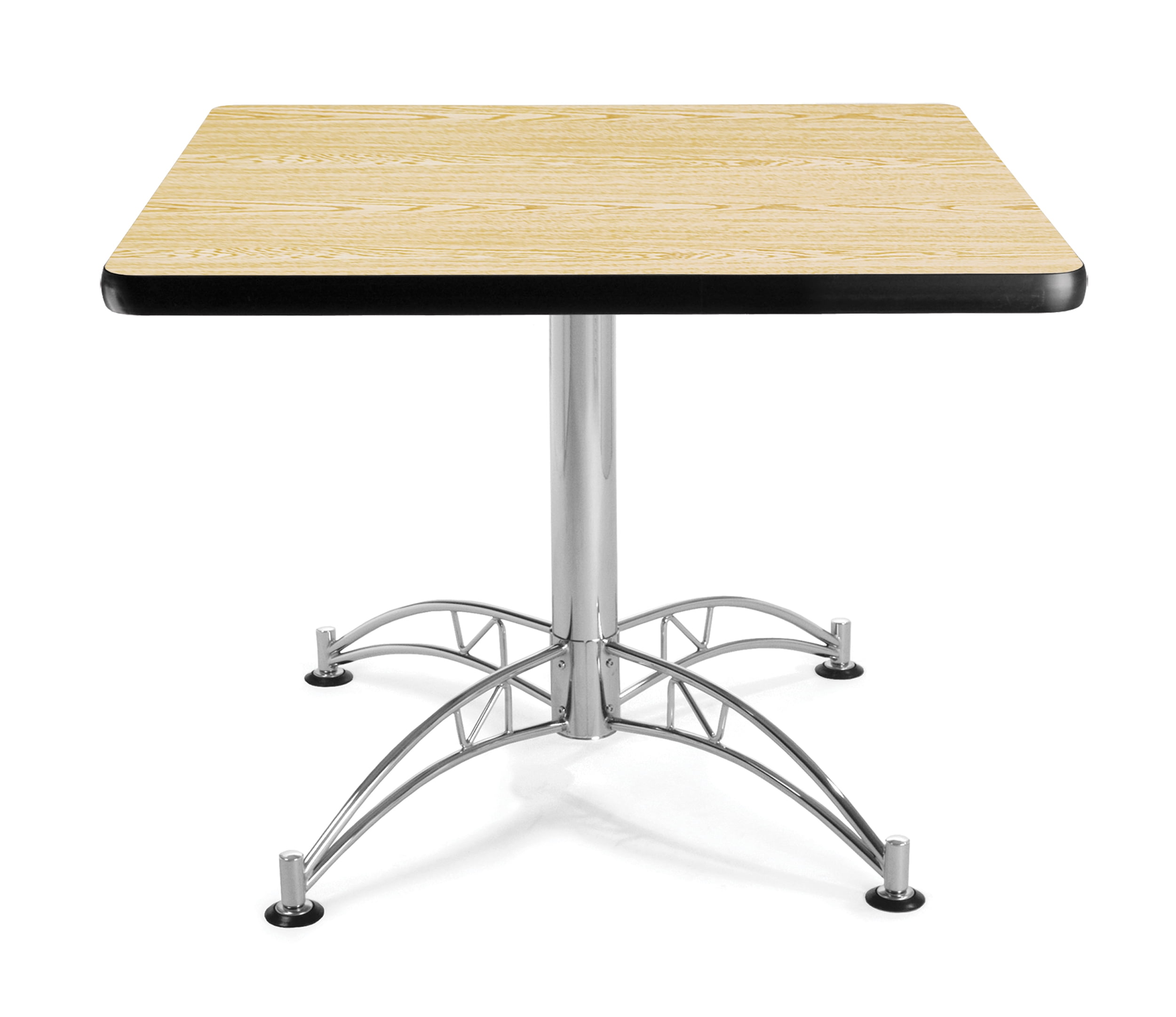 OFM Model LT36SQ 36" Multi-Purpose Square Table with Chrome-Plated ...