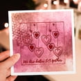 3drose, We Are Better Together, Hanging Cut Hearts on Coral Aged Look ...