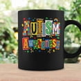 Autism Awareness Ribbon Puzzle Autism Support Squad Family Coffee Mugs ...
