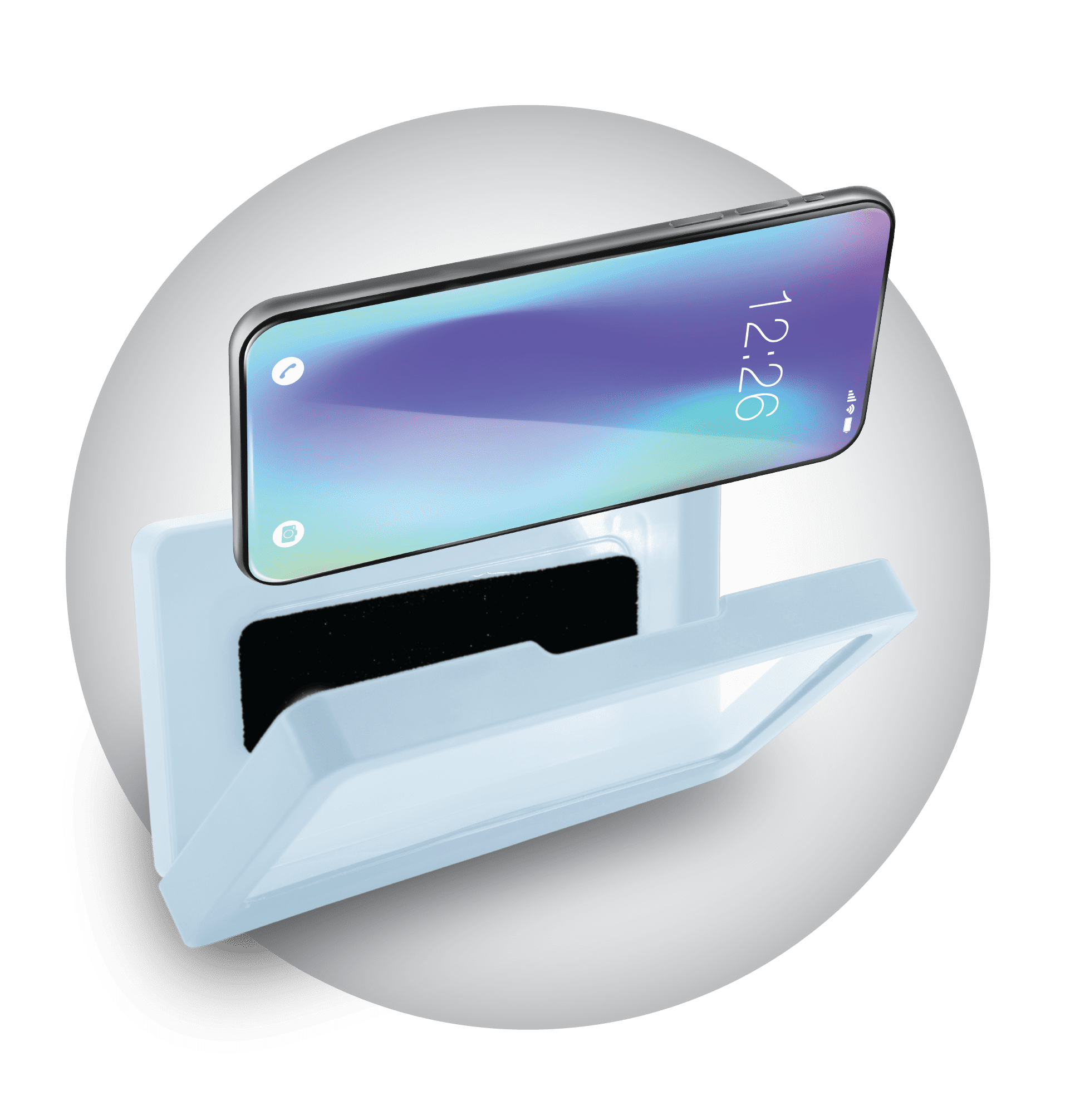 IJOY Enclose - Splashproof Phone Case Mount - Light Blue - Walmart.com