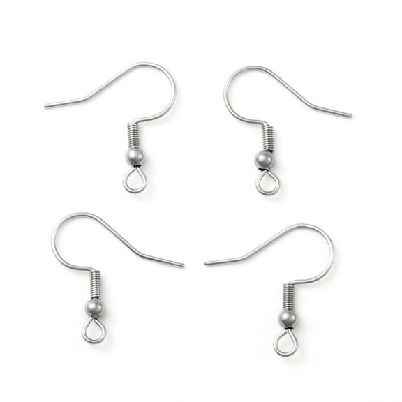 Resistant 304 Stainless Steel Earring Hooks French Hooks with Coil and ...