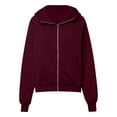 Full Zipper Hoodies for Women Long Sleeve Plain Zip Up Hooded ...