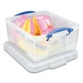 Stackable File Box Legal Files 14.5 x 18.5 x 12.75 Clear/Blue Accents ...