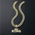 Mens Hip-hop Cuban Chain, Rhinestone Bling Pendant Necklace Diamond ...