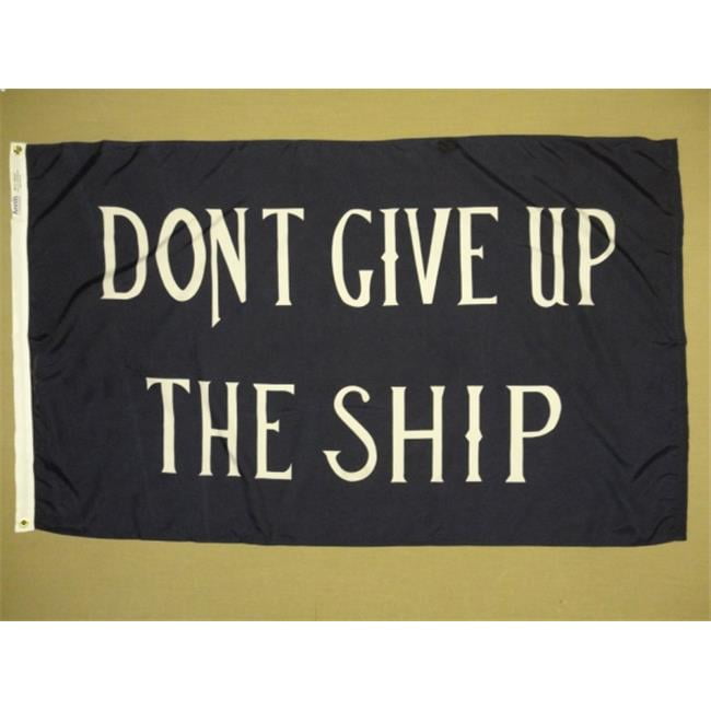 Annin Flagmakers 318795 Commodore Perry-Don't Give Up the Ship Flag-Nyl ...