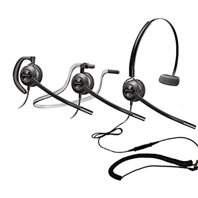 polycom compatible plantronics voip noise canceling encorepro 540 hw540 ...