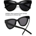 FEISEDY Retro Cat Eye Sunglasses Women Men Vintage Square Cateye UV400 Sunglasses B2586 ...