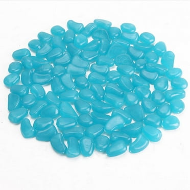 Exotic Pebbles & Aggregates Ocean Blue Glass Pebbles, 2 lb - Walmart.com