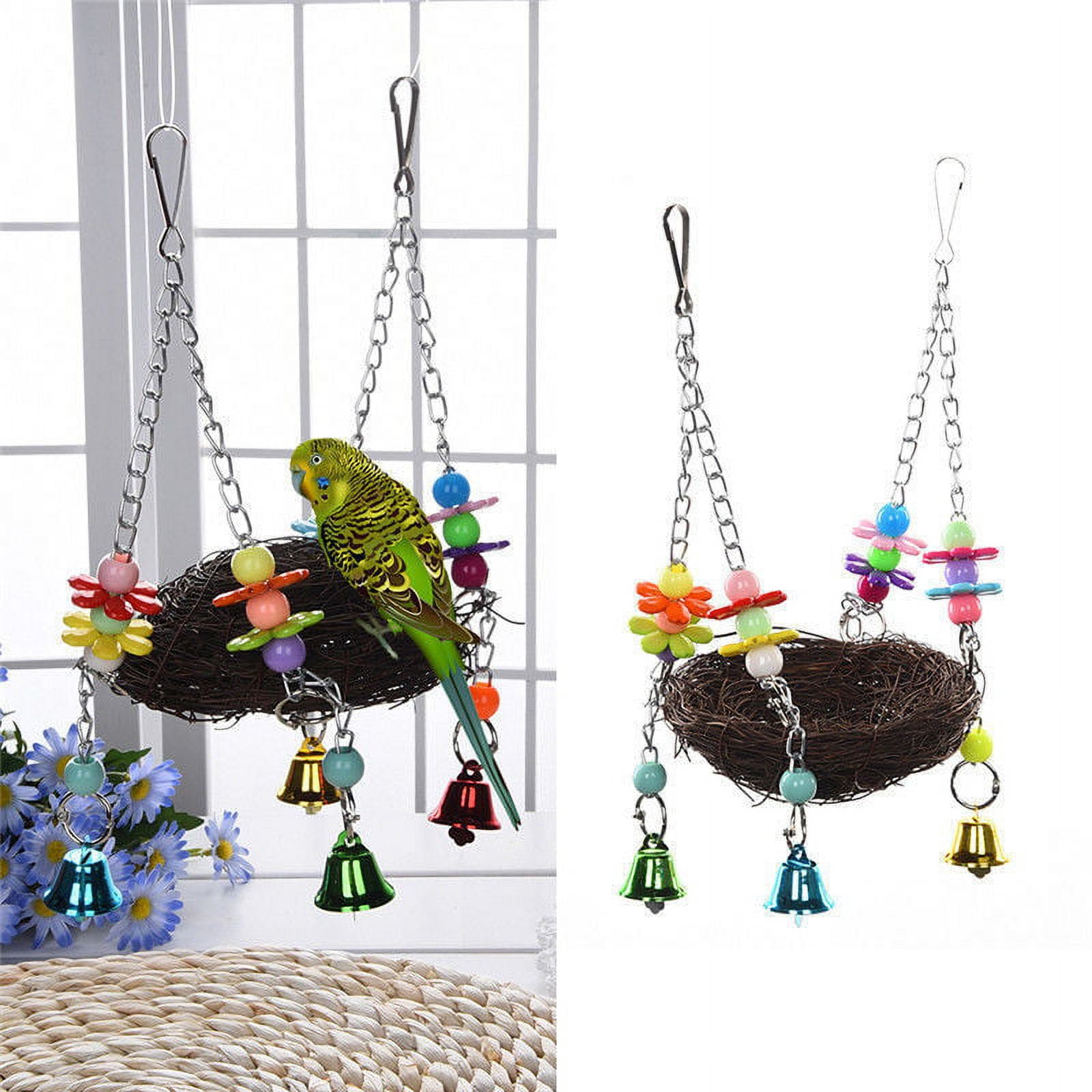 Click here for Binmer Pet Bird Hanging Chew Toys Parrot Parakeet... prices