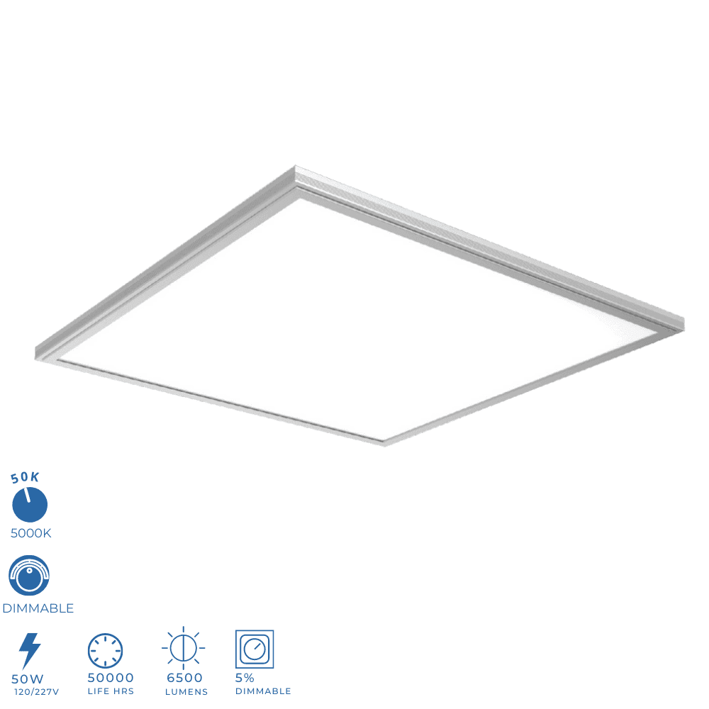 Perlglow 2x2 LED Flat Panel Light Fixtures, High Efficiency, 50W LED ...