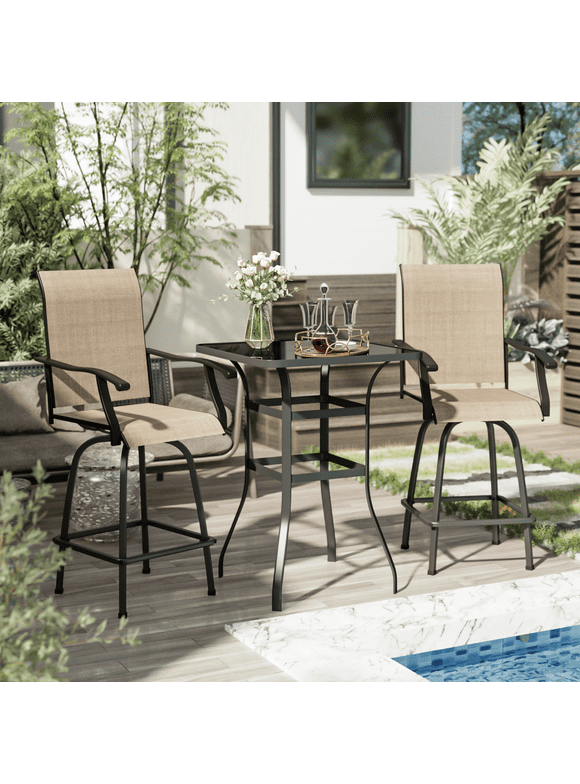 Outdoor Bar Height Bistro Sets in Bistro Sets - Walmart.com