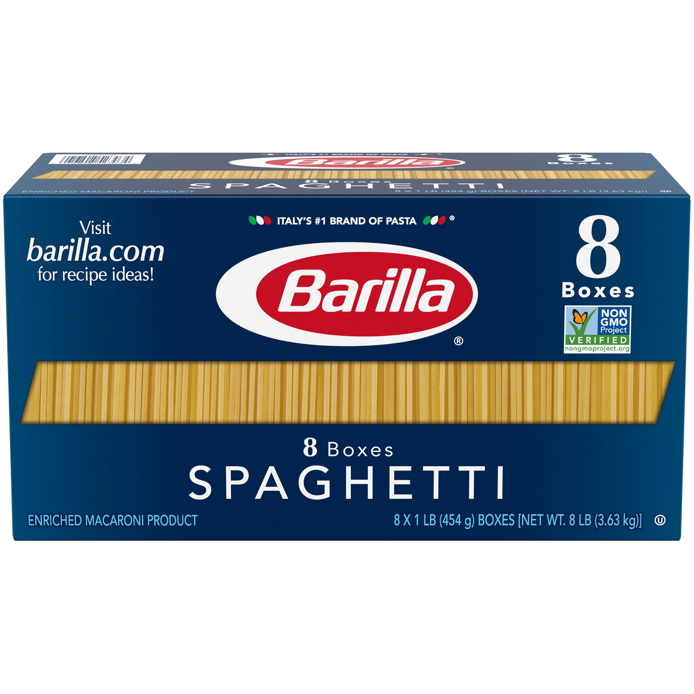 Barilla® Classic Blue Box Pasta Spaghetti 8x16 oz - Walmart.com