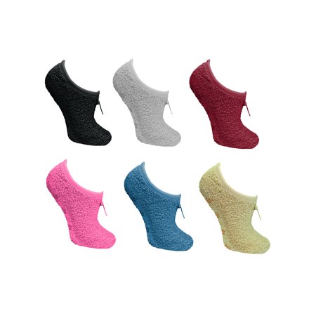 Luxury Divas - Luxury Divas Colorful Ballet Slipper Non-Slip Fuzzy ...