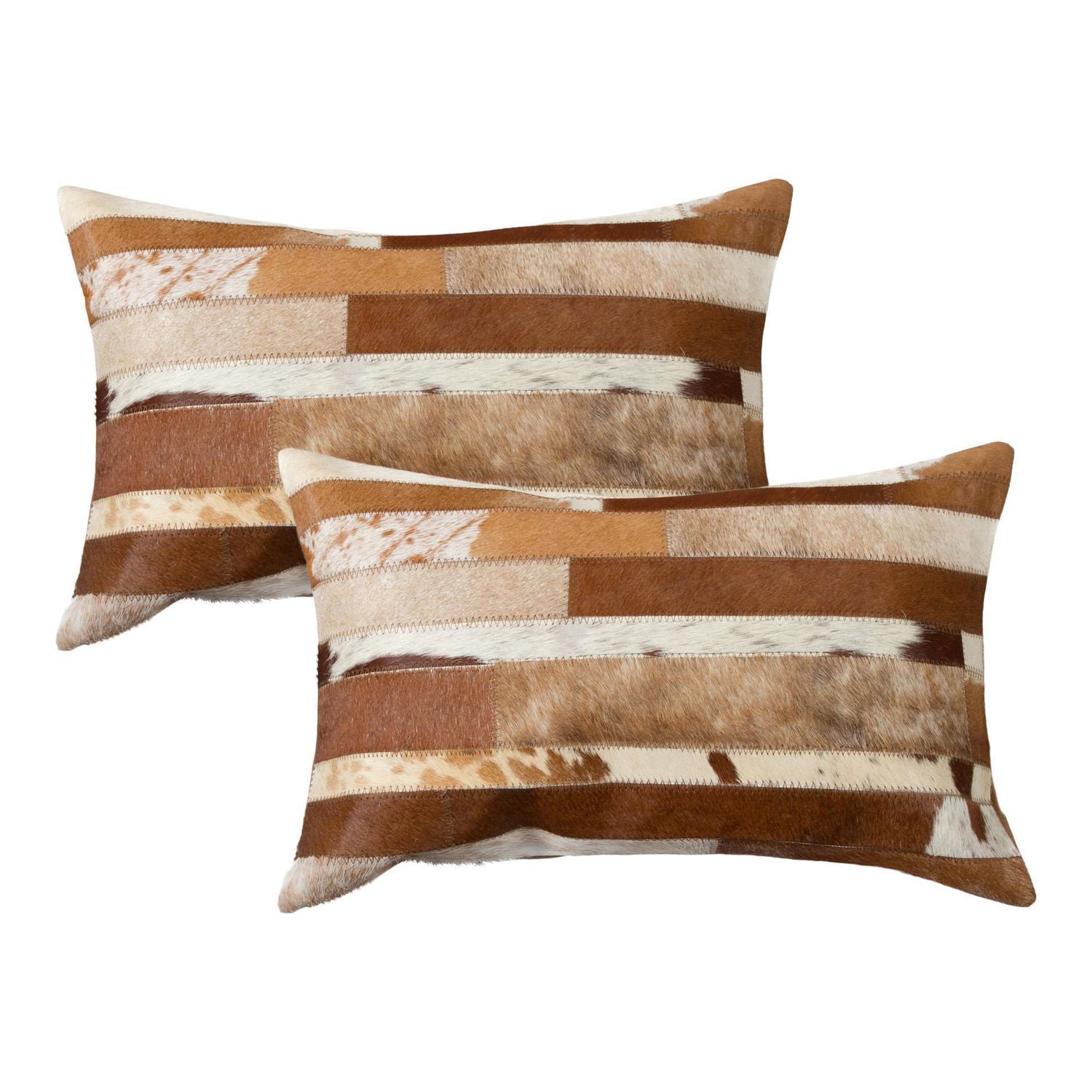 Click here for H-Natural Torino Madrid Cowhide Pillow 12X20 2-Pac... prices