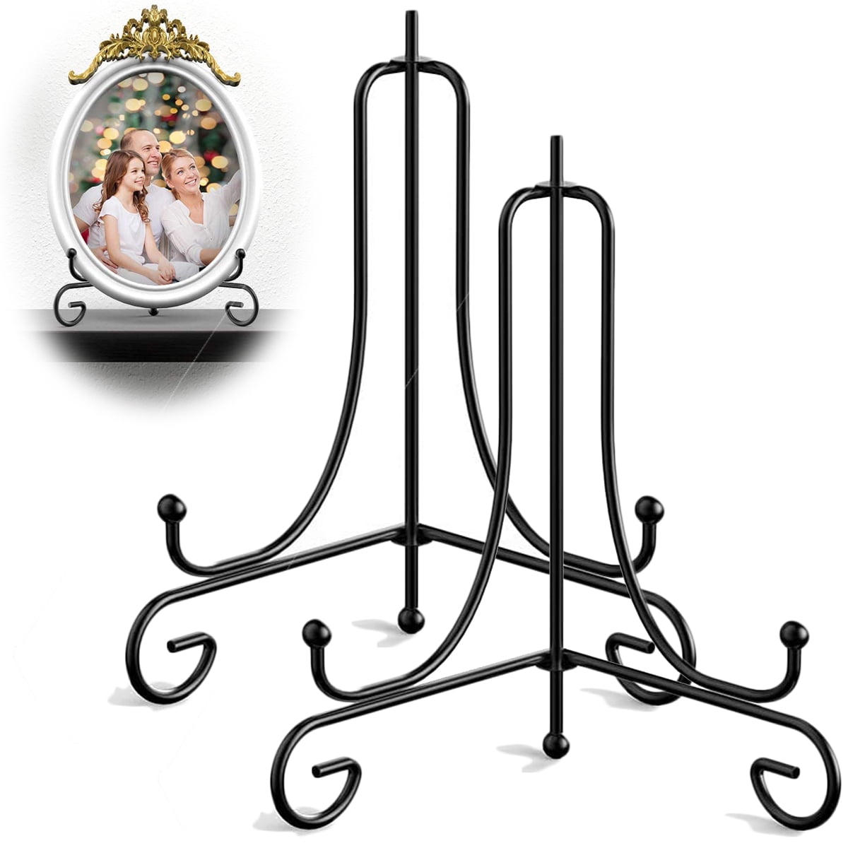 Visland 2PCS Plate Stands for Display - Plate Holder Display Stand ...