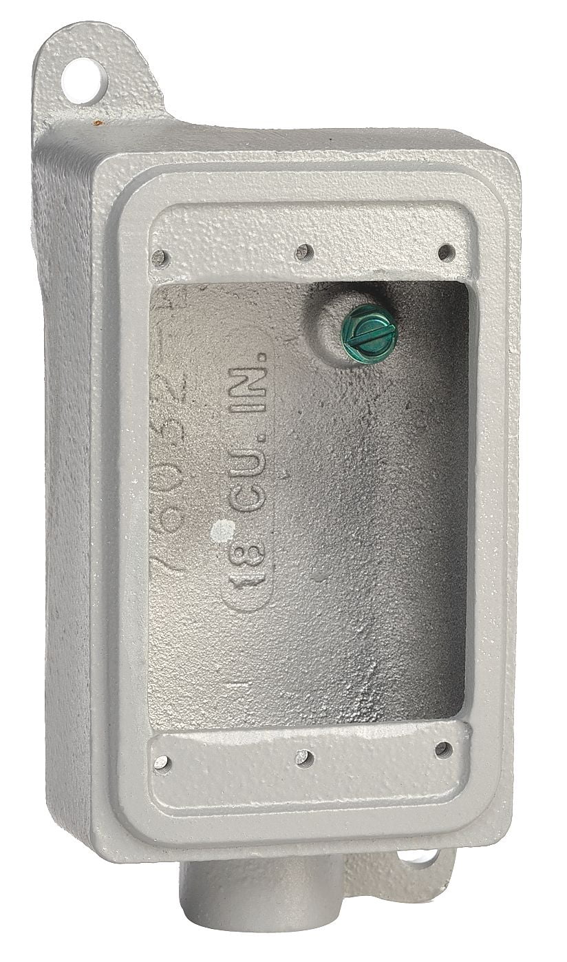 APPLETON FD-1-75L 3/4" Hub, 1-Gang, FD Type Cast Box w/Lugs - Walmart.com