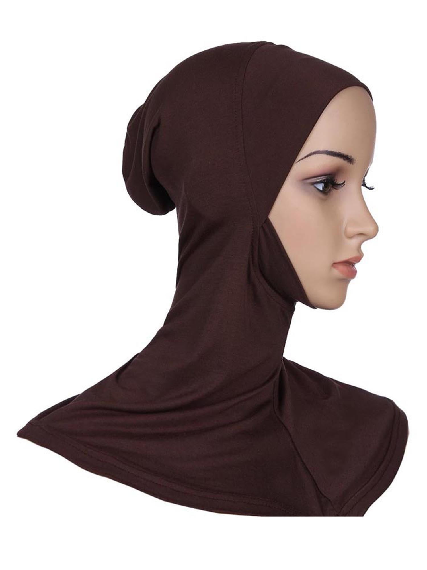 Women's Muslim Ninja Bonnet Underscarf Hair Loss Cap Hijab Head Neck ...