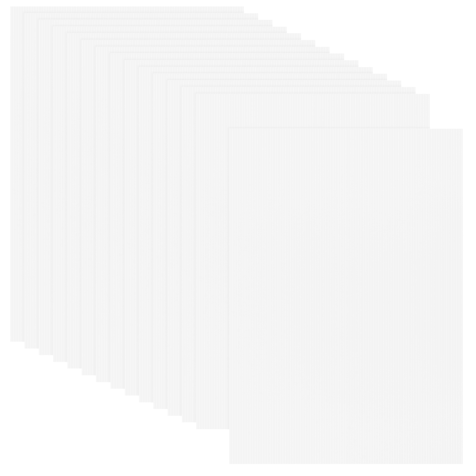 Sibe-R Plastic Supply ONE- White Corrugated Plastic 12" X 12" 4mm ...