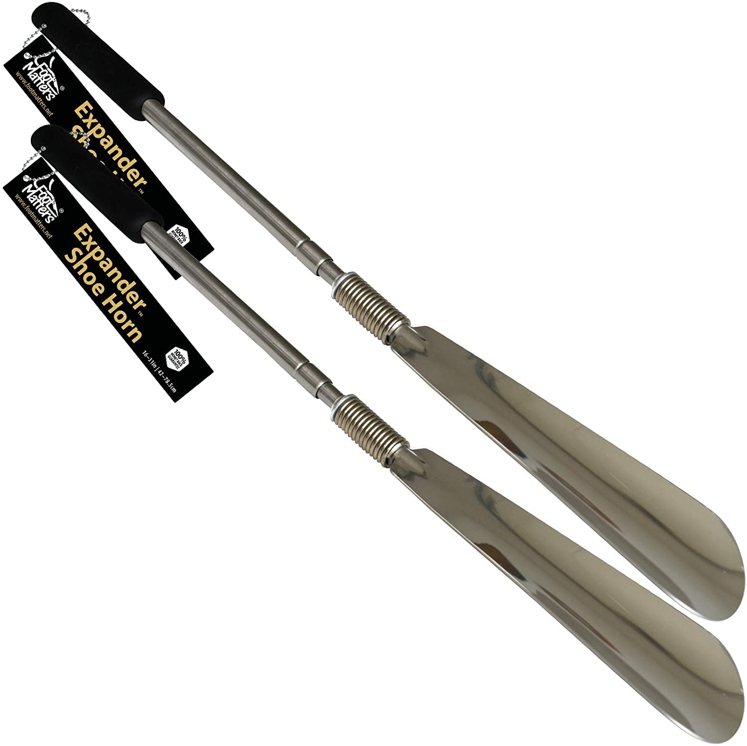 FootMatters Long Handled Adjustable Expander Shoe Horn - Extendable ...