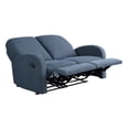 Relax-A-Lounger Panama Modern Reclining Loveseat, Blue Woven Fabric ...