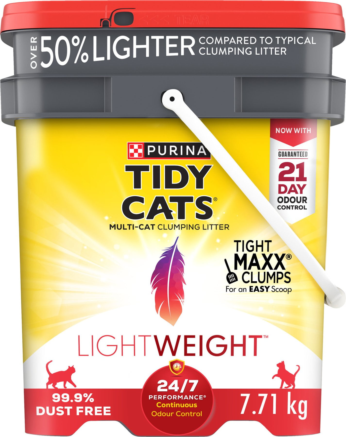 pack of 2 - Tidy Cats LightWeight 24/7 Performance Multi-Cat Cat Litter ...