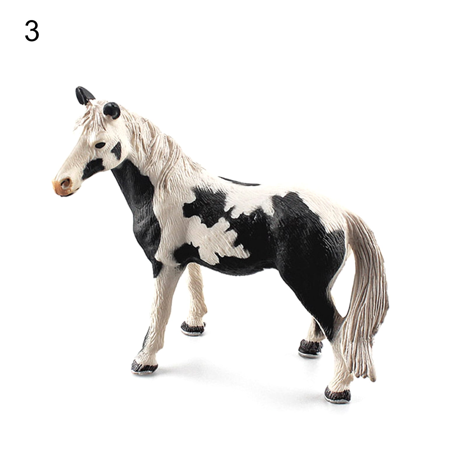 HEVIRGO Miniature Horses Toy Detailed Texture High Simulation ...