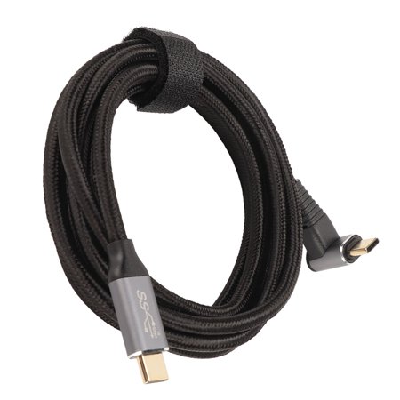 90 Degree Type C Cable,90 Degree USB C Cable,4K 60Hz Supports PD100W ...