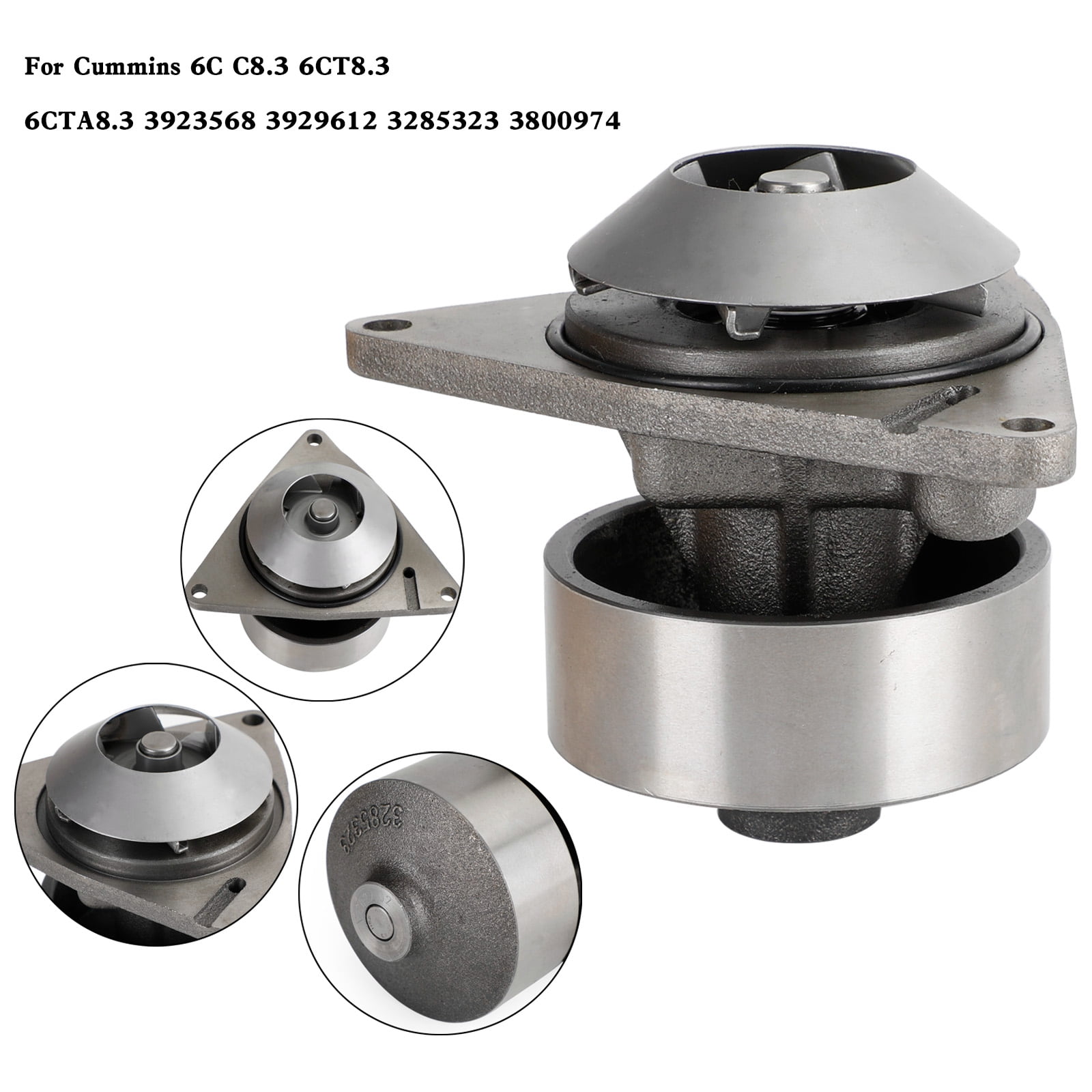 Water Pump 3923568 3929612 3285323 3800974 For Cummins 6C C8.3 6CT8.3 ...