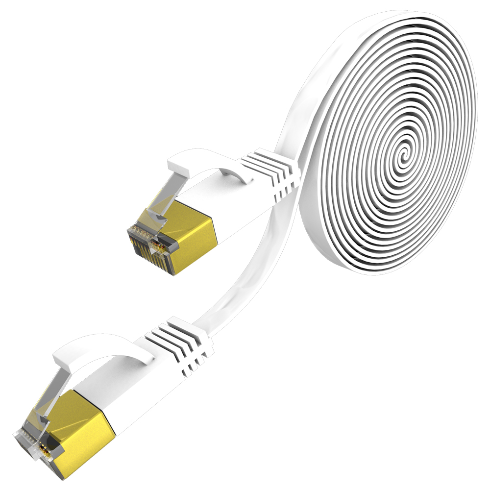 Conector RJ45 de red Lan plana de Internet para computadora Ethernet ...