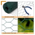 Green Chicken Wire inch(H) x 100 ft(L), Anti-Rust Hexagonal Galvanized ...