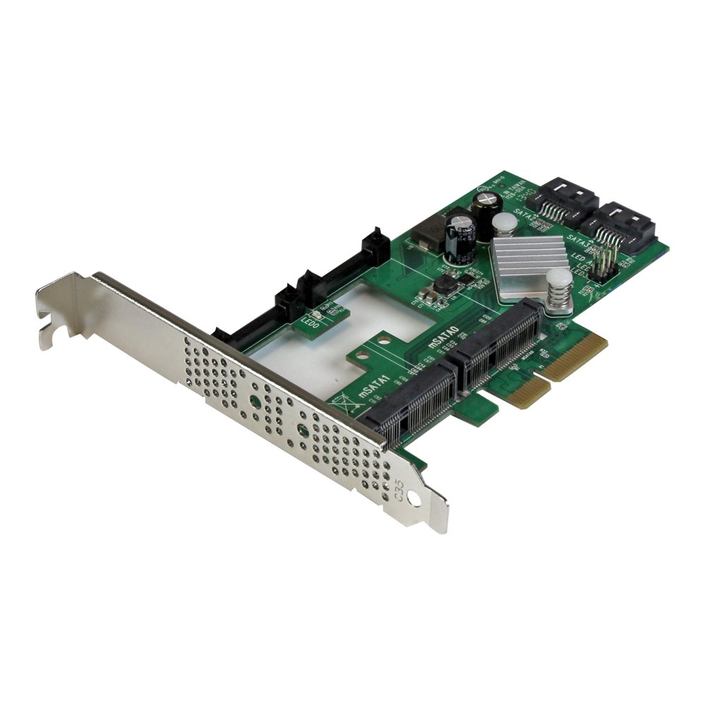 StarTech PEXMSATA3422 2 Port Pcie Sata Iii Card- 2 Msata Slots ...