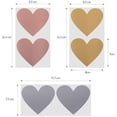 120 Pieces 3 Inch Heart Shape Scratch Off Stickers Labels for DIY ...
