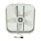 "Lasko 20"" Metal Blade Box Fan, 3 Speeds, Weather-Resistant, Portable ...