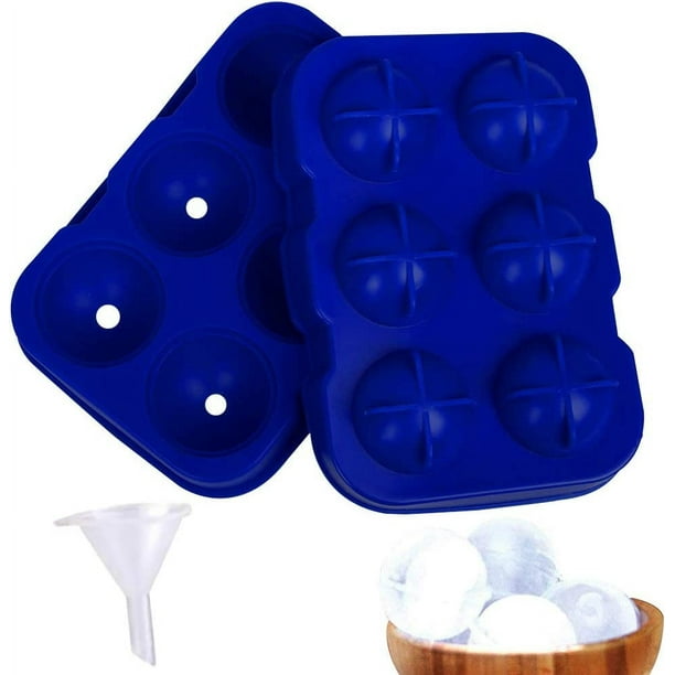 Mold Round Ice Cubes with Funnel, Ice Tray Silicone Ice Cubes Easy ...