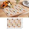 Cartoon Animal Cotton Linen Placemats Set of 8, Lion Tiger Monkey Zebra ...