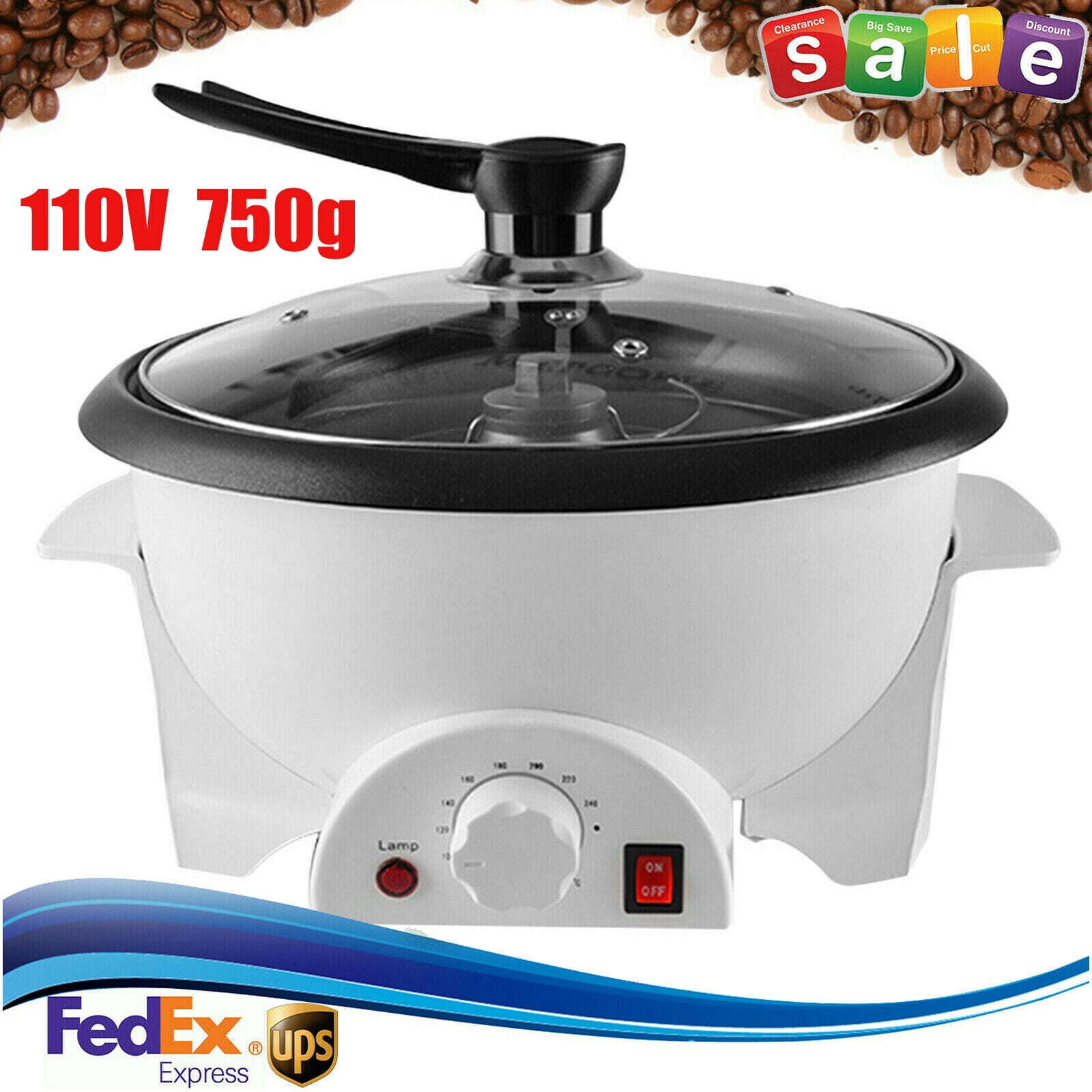 SHANNA Coffee Roaster Machine Home Coffee Beans Baker 750g Household ...