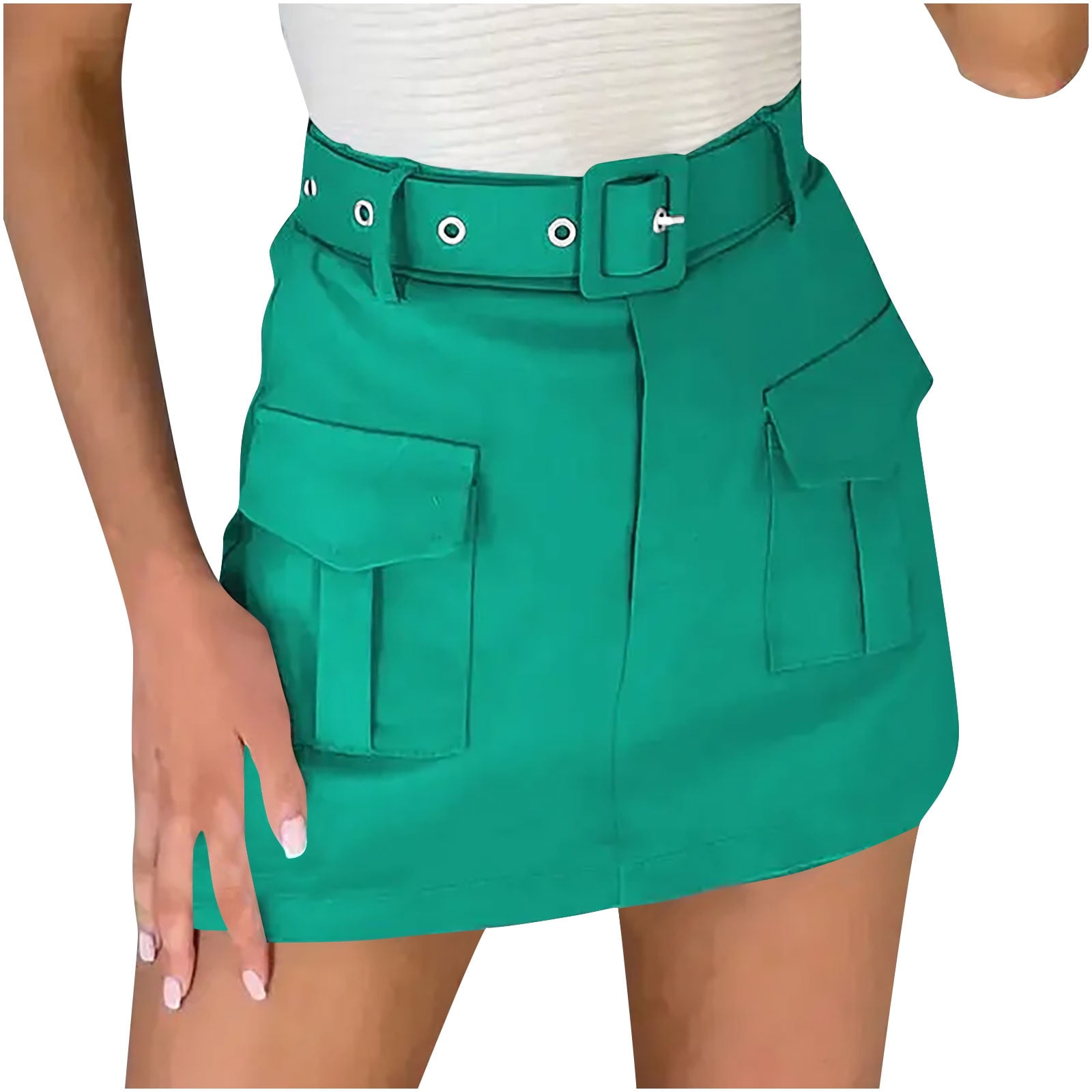 Click here for Aidice Shorts For Women Skorts Summer Belt Fitting... prices