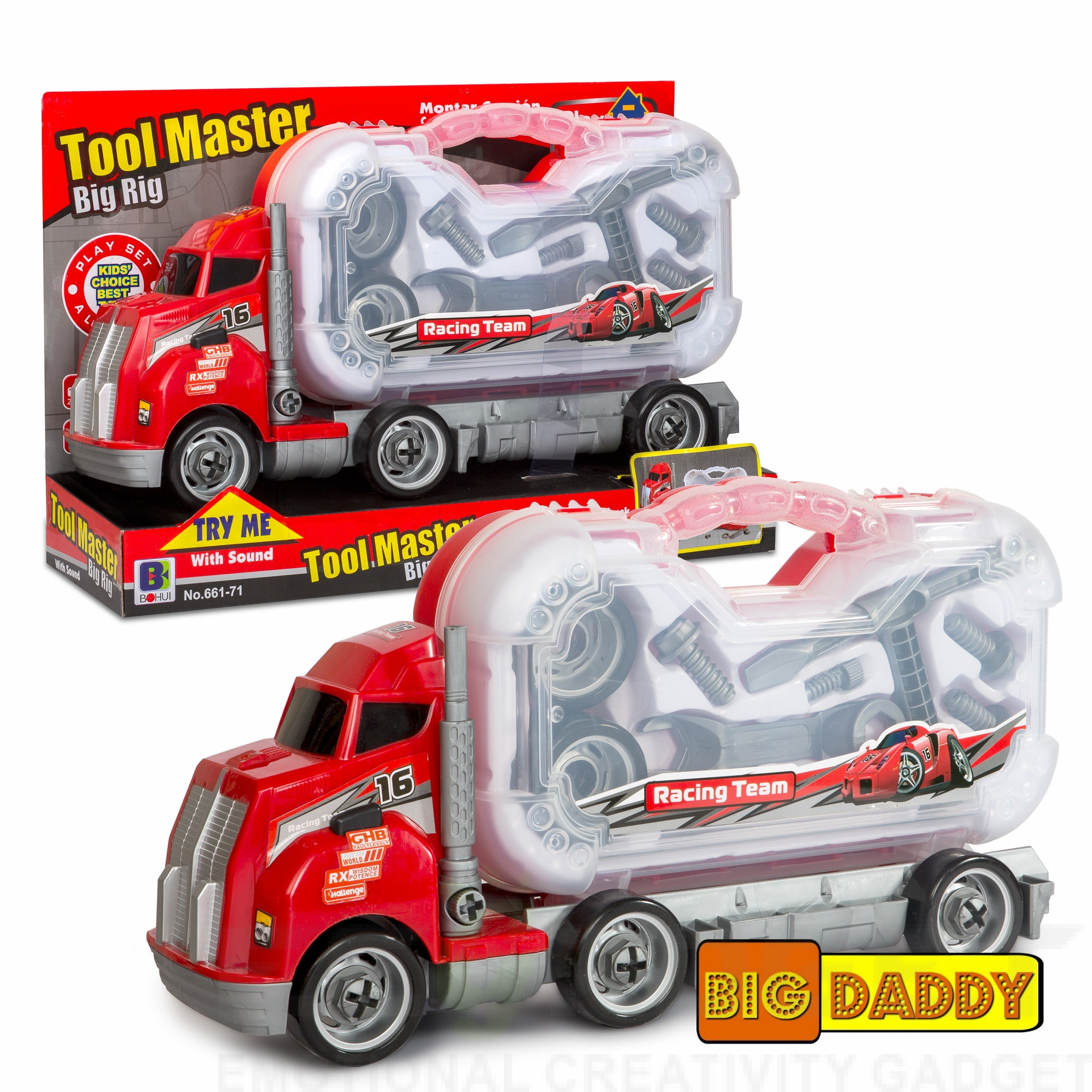 Toy Truck Tool Truck Big Daddy Big Rig Tool Master - Transport Toy ...
