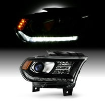 AKKON 2016-2020 Dodge Durango Black Bezel Halogen Projector Headlight w ...
