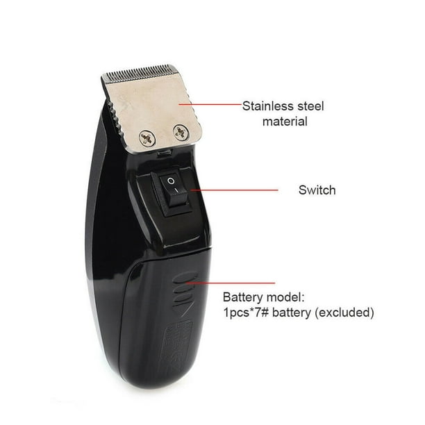 KM-666 Mini Cordless Hair Clipper Home Barber Shop Portable Battery ...