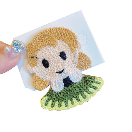 Bail Children Wool Princess Hairpin Baby Cute Sweet Knitting Back Head ...