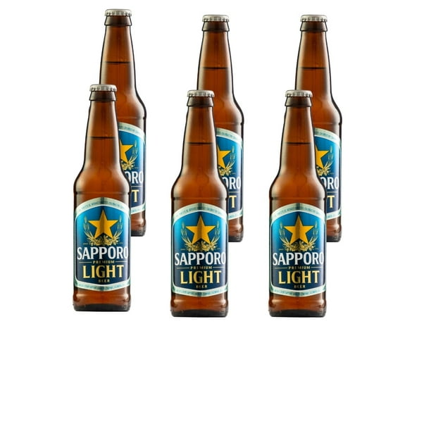 Six Pack Cerveza Sapporo Premium Light Ligera 355 Ml Cerveza Light | Walmart en línea