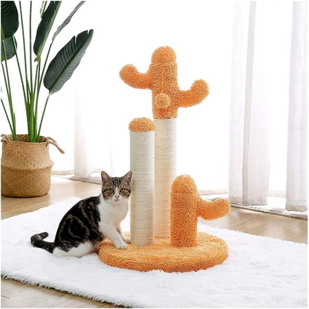 Cat Supplies Cute Cactus Pet Cat Tree Toys with Ball Scratcher Posts ...