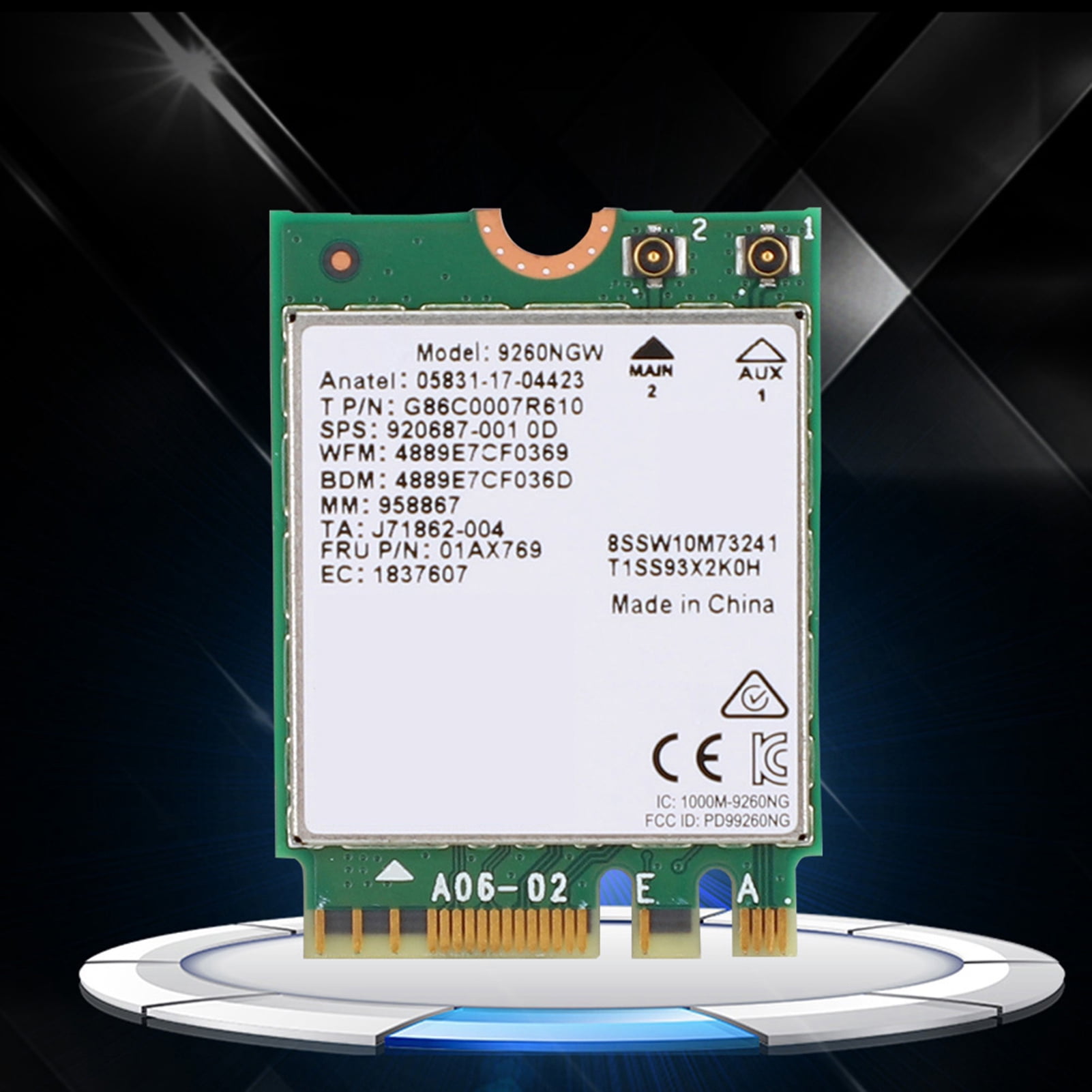 Tarjeta de red, para Intel 9260 + Tarjeta de red para computadora ...